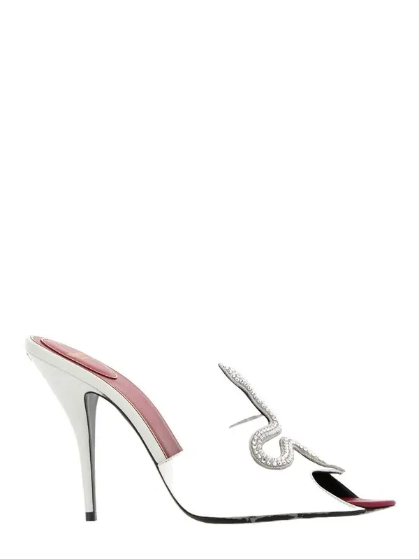 Valentino Garavani Viper Heart Stiletto Sandals - White