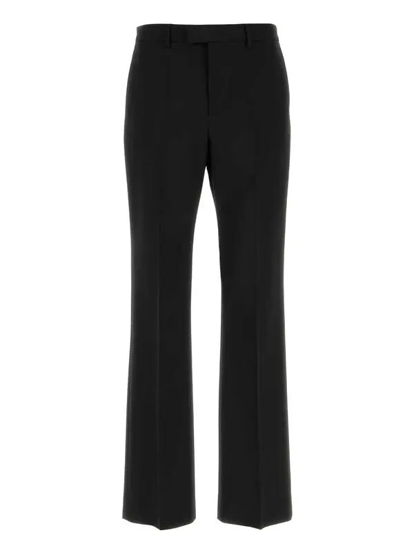 Valentino Garavani Virgin Wool Tailored Trousers - Black