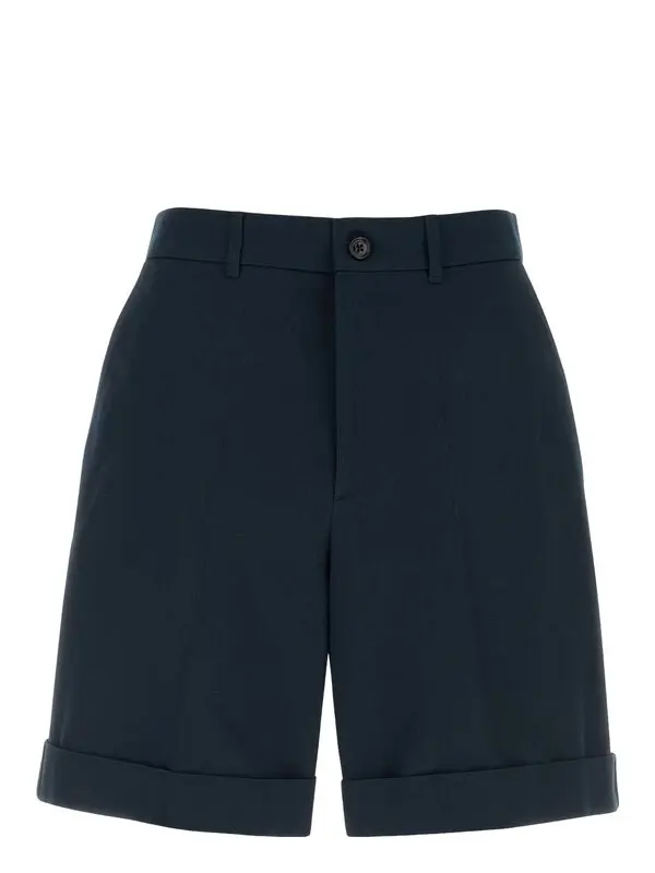 Valentino Garavani Cotton Bermuda Shorts - Blue