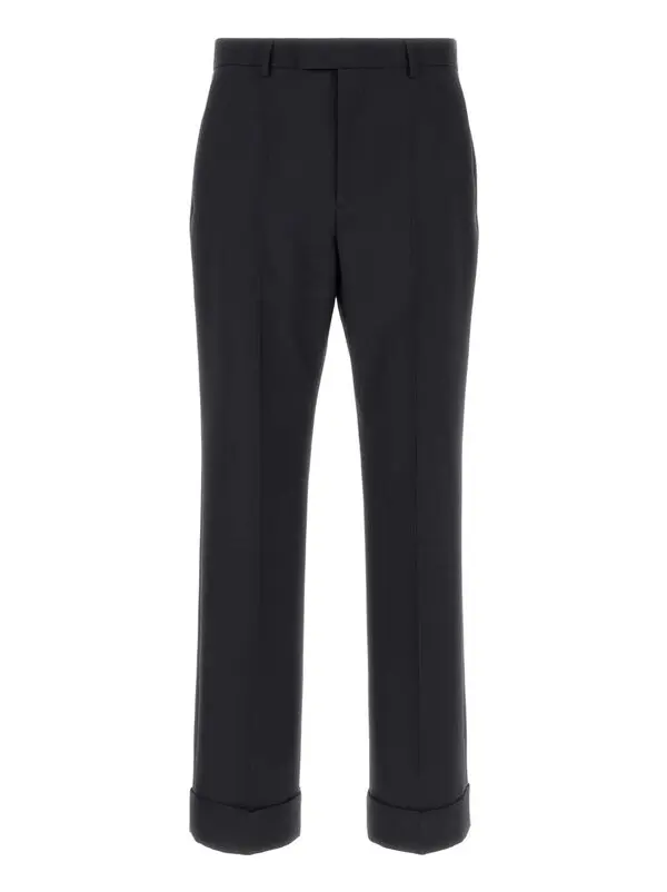 Valentino Garavani Virgin Wool Tailored Trousers - Blue