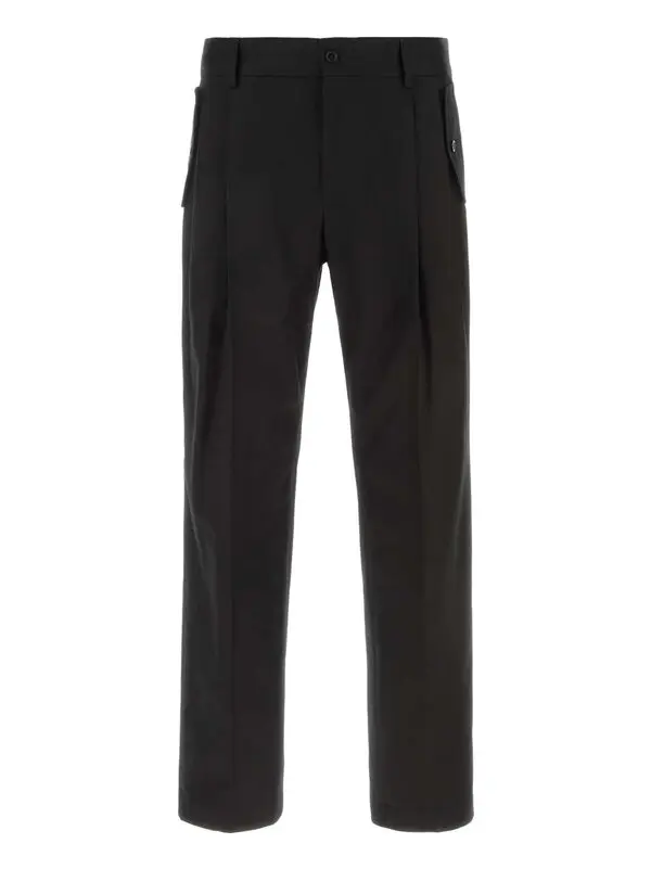 Dolce & Gabbana Stretch Cotton Tailored Pants - Black