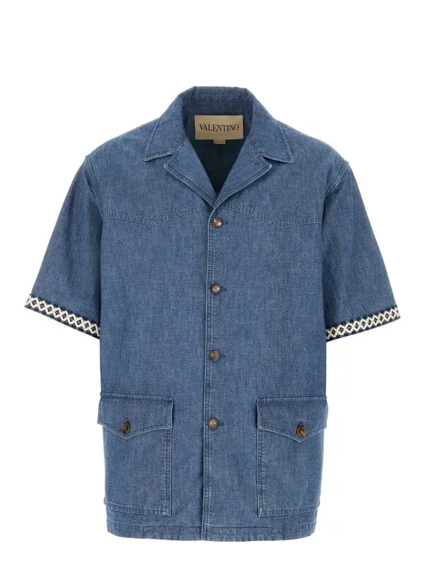 Valentino Garavani Cotton Denim Shirt - Blue
