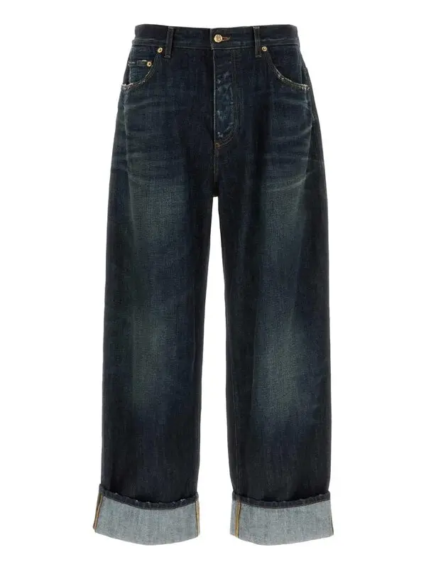 Dolce & Gabbana Dark Wash Denim Jeans - Blue