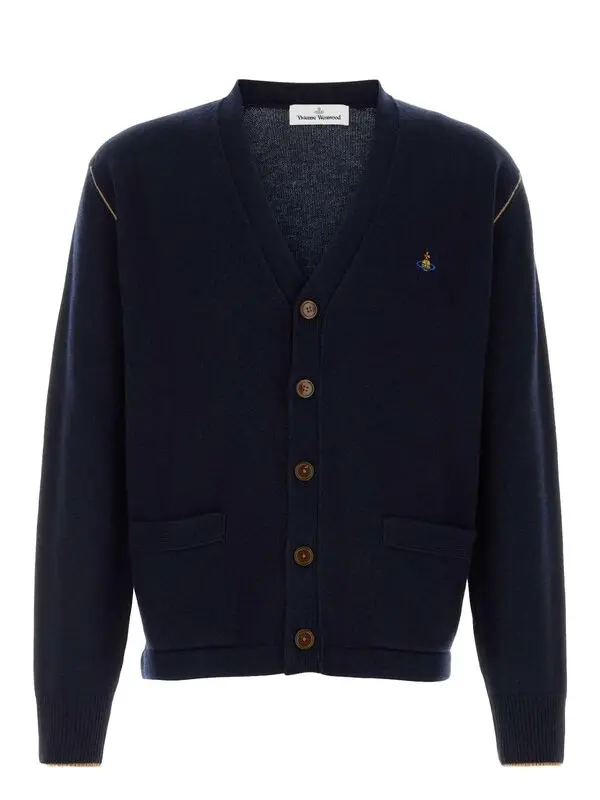 VIVIENNE WESTWOOD Alex Wool-cashmere Cardigan - Blue