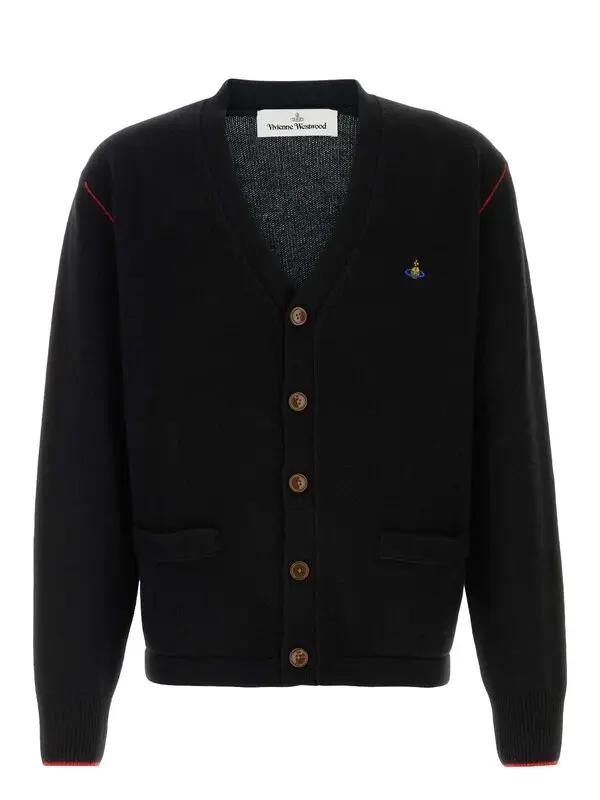 VIVIENNE WESTWOOD Wool Blend Cardigan - Black