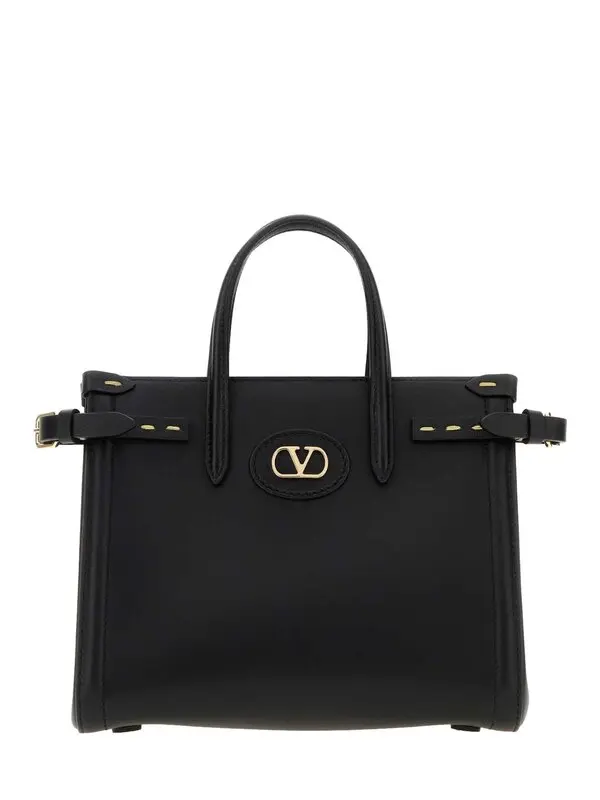 Valentino Garavani Antibes Leather Handbag - Black