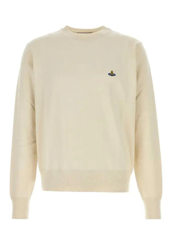 VIVIENNE WESTWOOD Alex Cotton-cashmere Knit Sweater - White