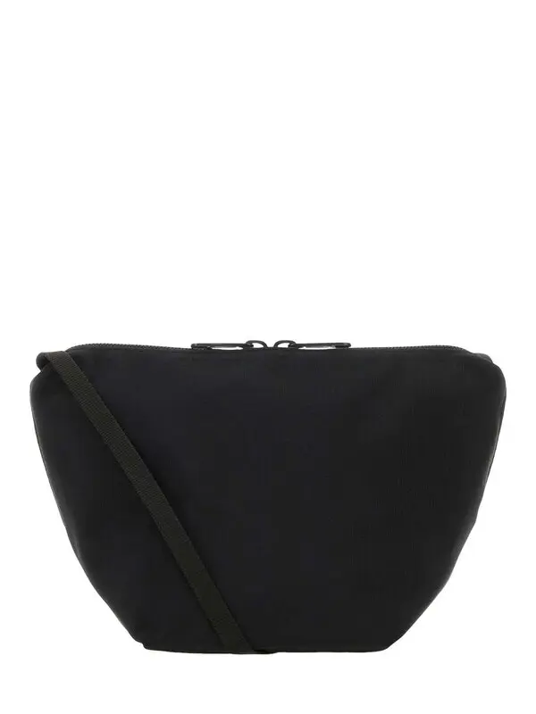 HERVE CHAPELIER Canvas Crossbody Handbag - Black