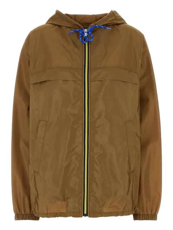Prada Re-nylon Hooded Jacket - Camel