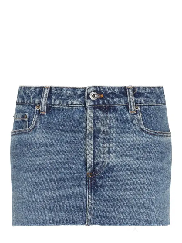 Miu Miu Denim Mini Skirt - Blue