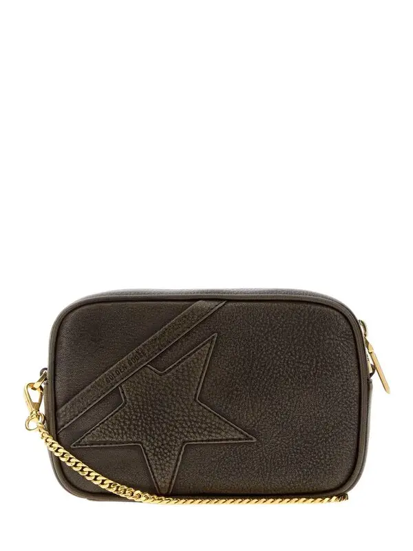 GOLDEN GOOSE Leather Mini Crossbody - Brown