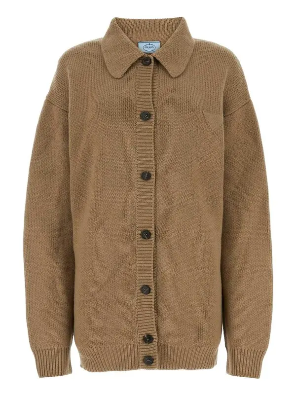 Prada Cashmere Cardigan - Camel