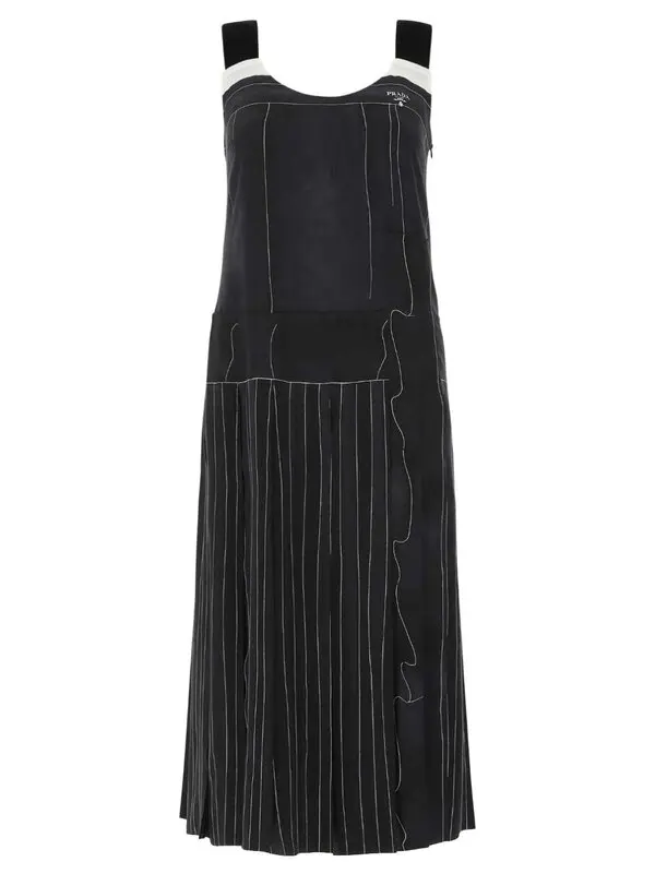 Prada Silk Maxi Dress - Printed