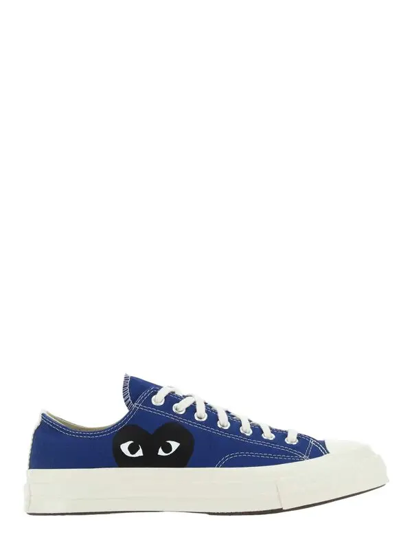 Play Comme Des Garcon Canvas Sneaker, Uk Size - Blue