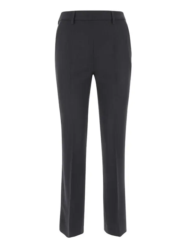 Prada Virgin Wool Cigarette Pants - Blue