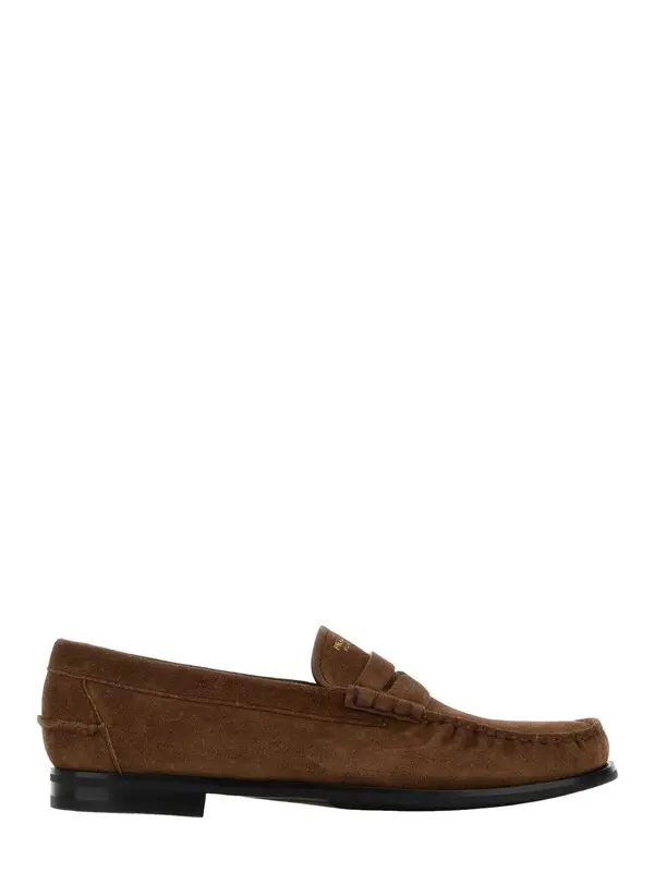 Prada Suede Loafers - Brown