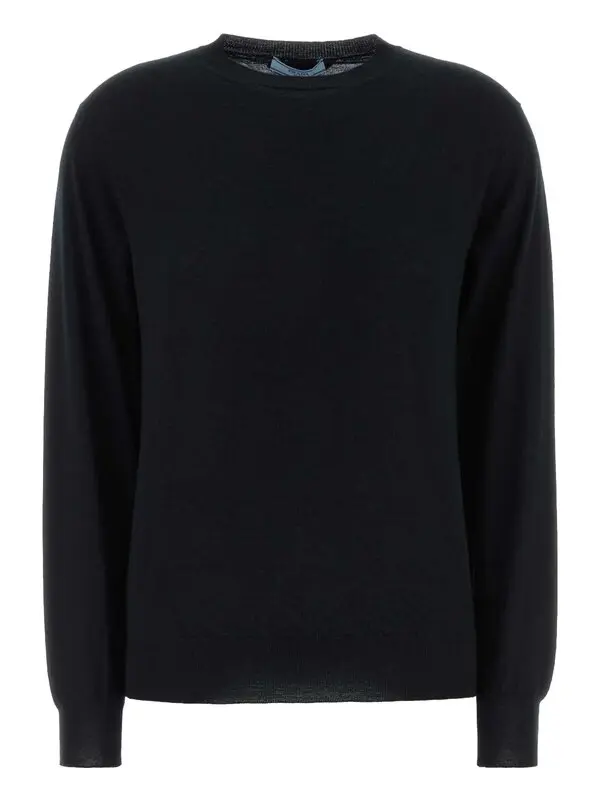 Prada 100% Cashmere Knit Sweater - Black
