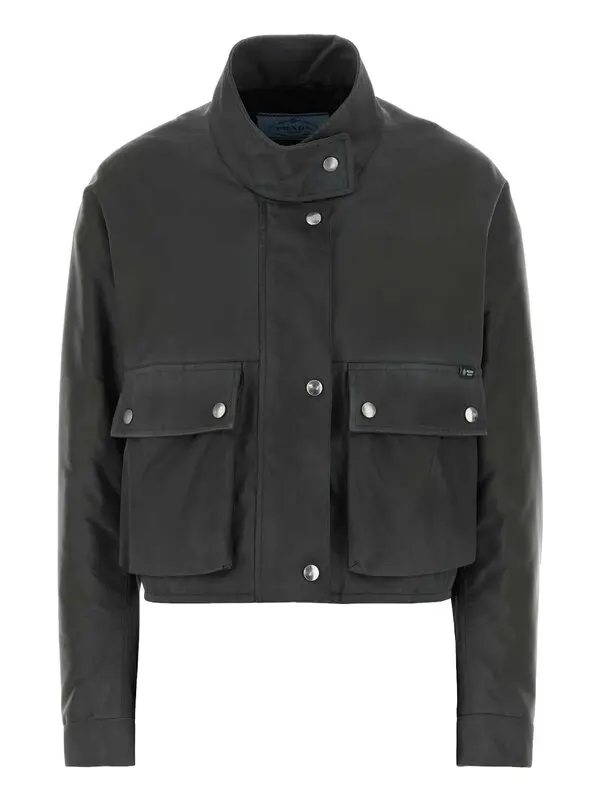 Prada Re-nylon Padded Jacket - Grey