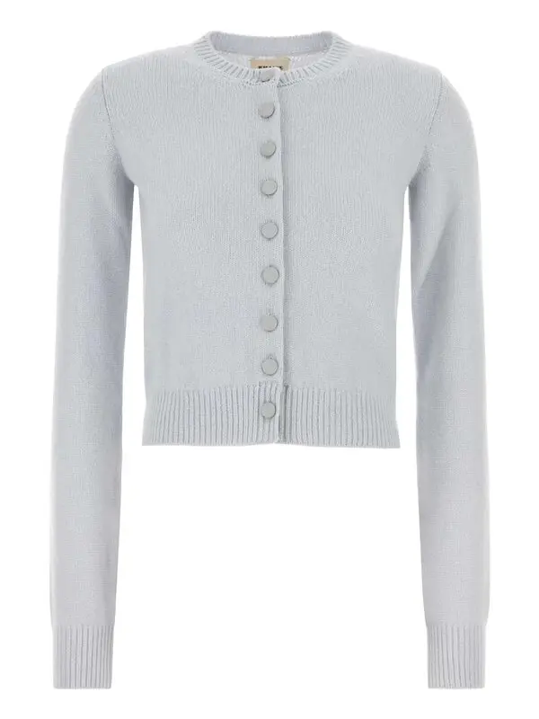 Khaite Everheart Cashmere Cardigan - Light Blue