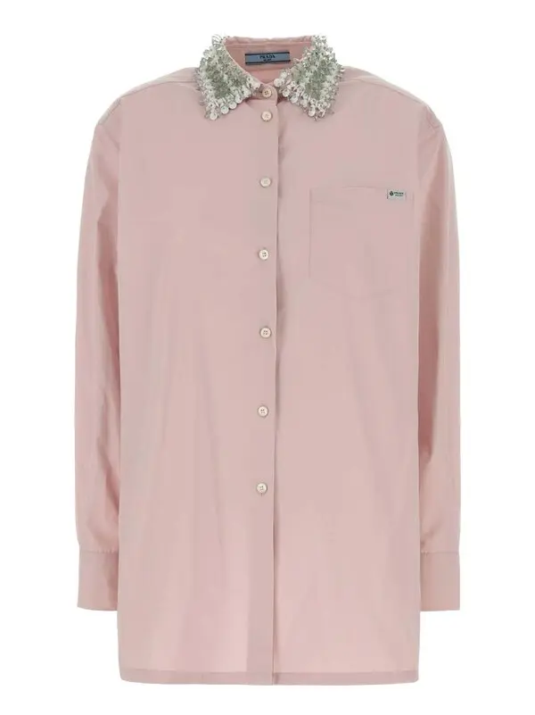 Prada Cotton Poplin Shirt - Pink