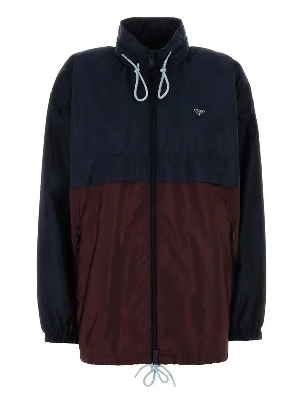 Prada Contrast Re-nylon Windbreaker Jacket - Multicoloured