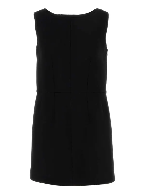 Prada Virgin Wool Dress - Black
