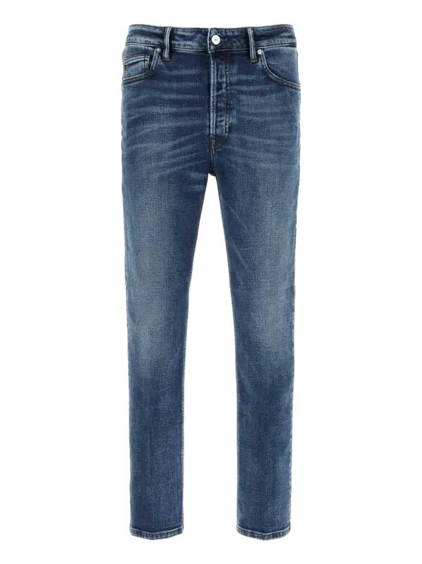 NINE:INTHE:MORNING Stretch Denim Straight Leg Jeans - Light Blue