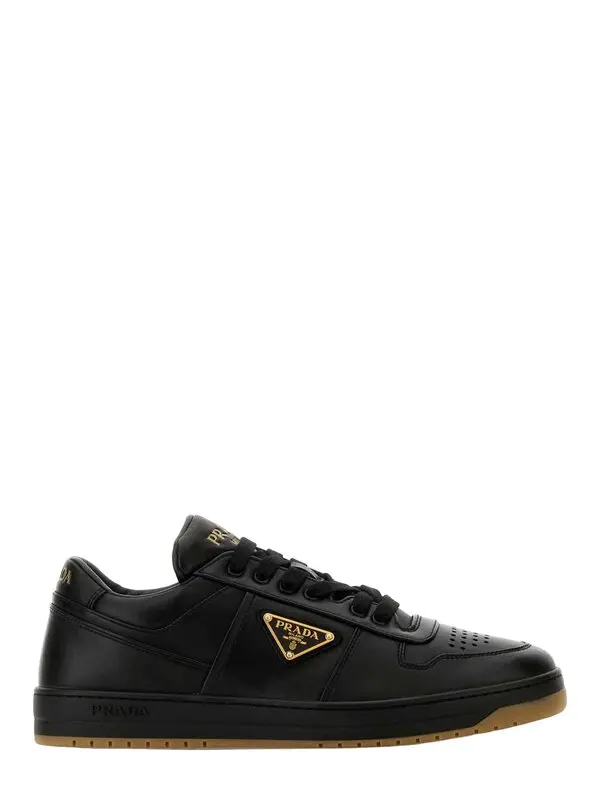 Prada Downtown Nappa Leather Sneaker For - Black