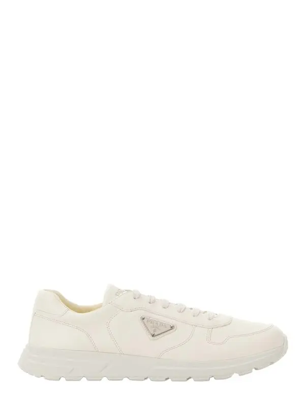 Prada Prax 2.0 Leather Sneaker For - White