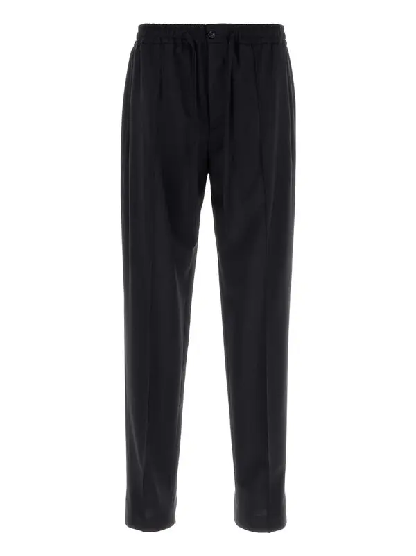 Valentino Garavani Wool Blend Tailored Dress Pants - Blue