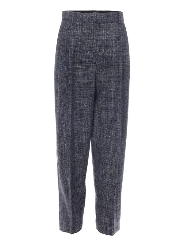 Fabiana Filippi High-waist Wool Trousers - Blu Notte