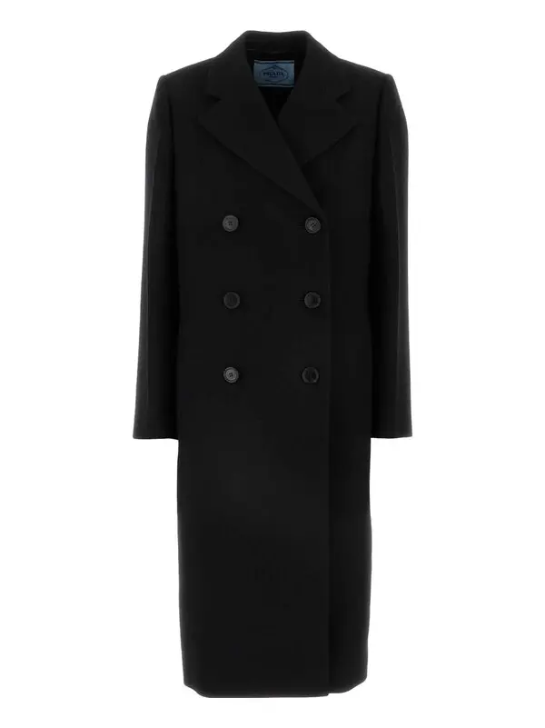 Prada Virgin Wool Double-breasted Jacket - Black