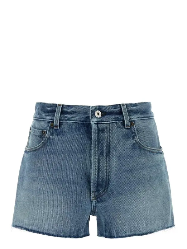 Miu Miu Denim Mini Shorts - Light Blue