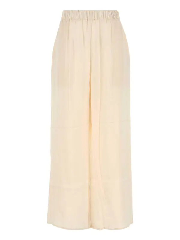 Le Kasha Silk Wide-leg Pants - White