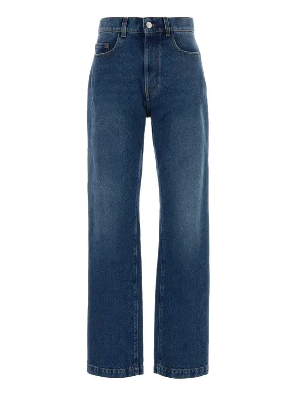 Marni Wide Leg Denim Jeans - Blue