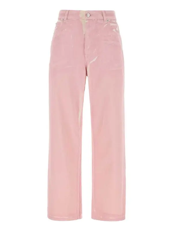 Marni Wide Leg Denim Jeans - Pink