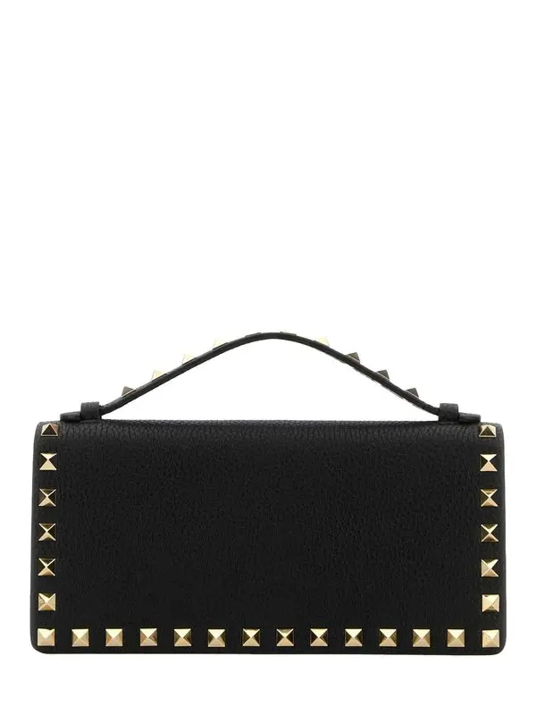 Valentino Garavani Rockstud Leather Handbag - Black