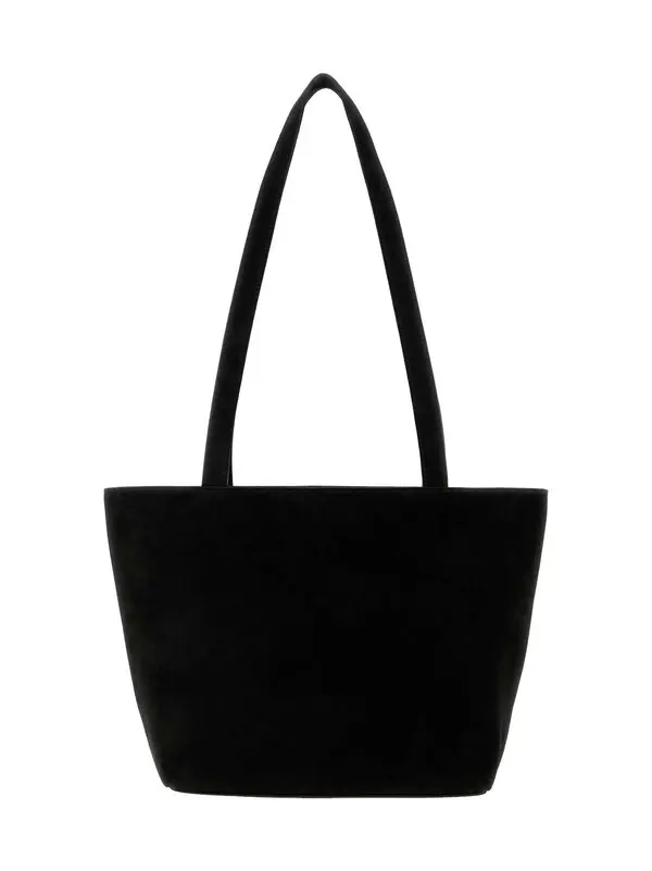 THE ROW Parker Suede Shoulder Handbag - Black