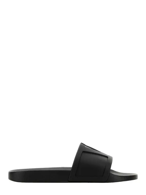 Valentino Garavani Rubber Viva Superstar Slide Sandals - Black