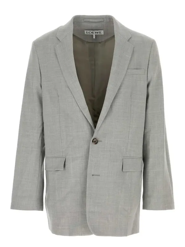 Loewe Virgin Wool Blazer - Grey