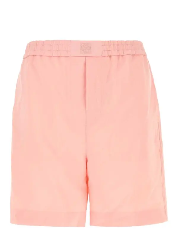 Loewe Tailored Virgin Wool Bermuda Shorts - Pink