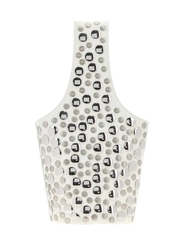 Khaite Embellished Lamb Leather Handbag - White