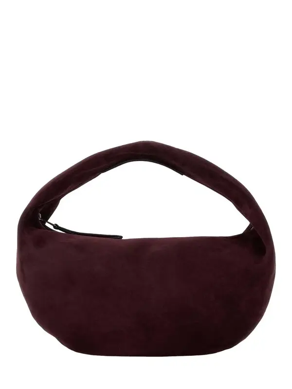Khaite Suede Shoulder Handbag - Purple
