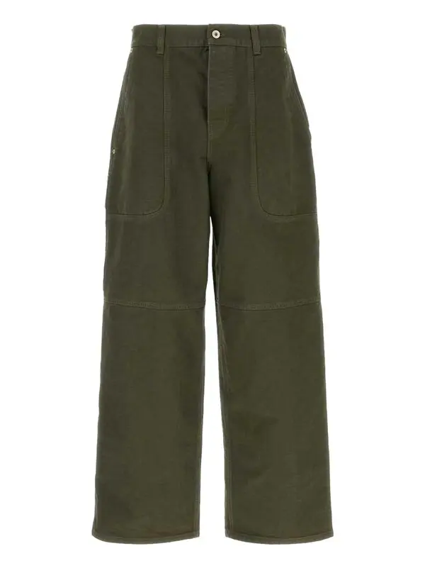 Loewe Cotton Cargo Pants - Green