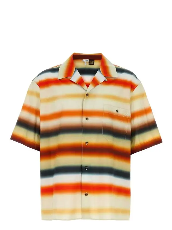 Loewe Printed Poplin Striped Shirt - Stripped
