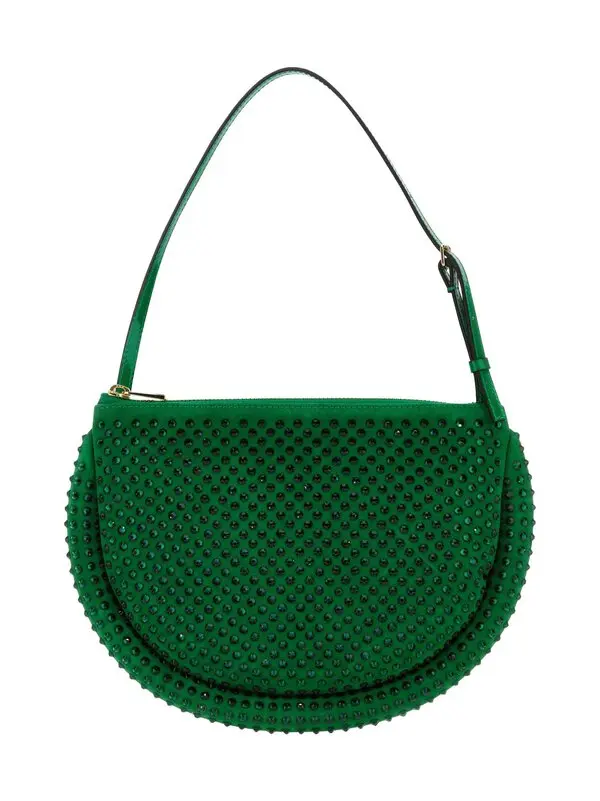 JW Anderson Bumper-moon Suede Shoulder Handbag - Green