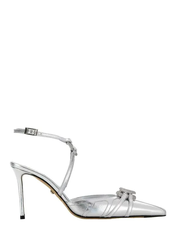 Mach & Mach Nappa Leather Pumps With 9.5 Cm Heel - Orange