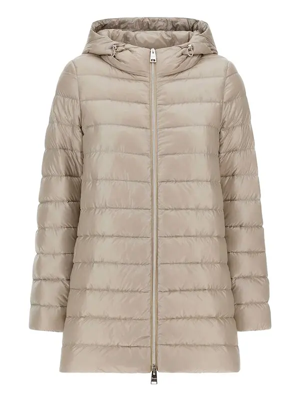 Herno Long Hooded Puffer Coat - Chantilly