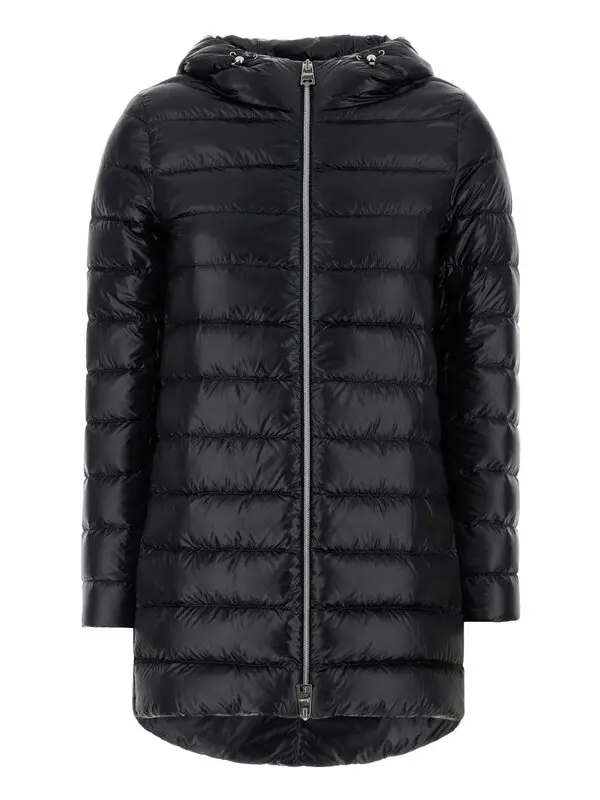 Herno Nylon Padded Down Jacket With Hood - Black