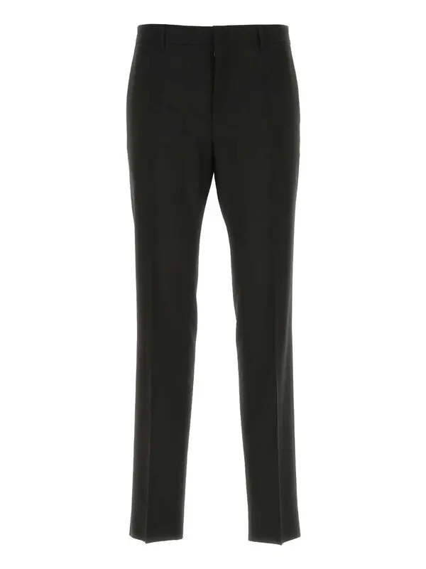 Valentino Garavani Virgin Wool Tailored Pants - Black